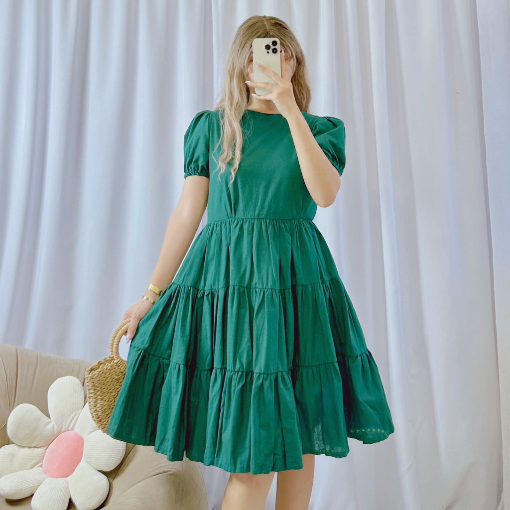 FRANCIA DRESS / CHALLIS FABRIC / FIT UP TO LARGE | Shopee Philippines