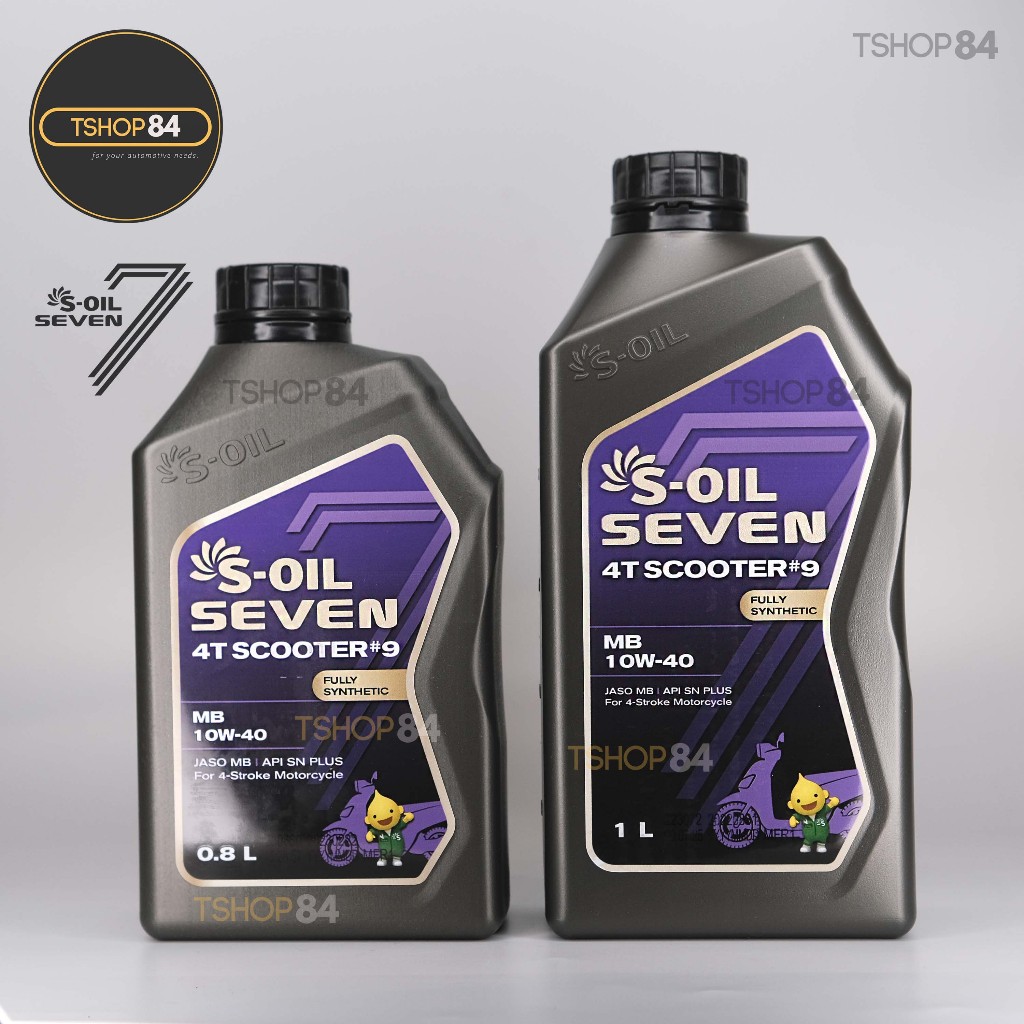 S-Oil Seven 4T SCOOTER Fully Synthetic Oil 10W-40 800mL 1Liter | Shopee ...