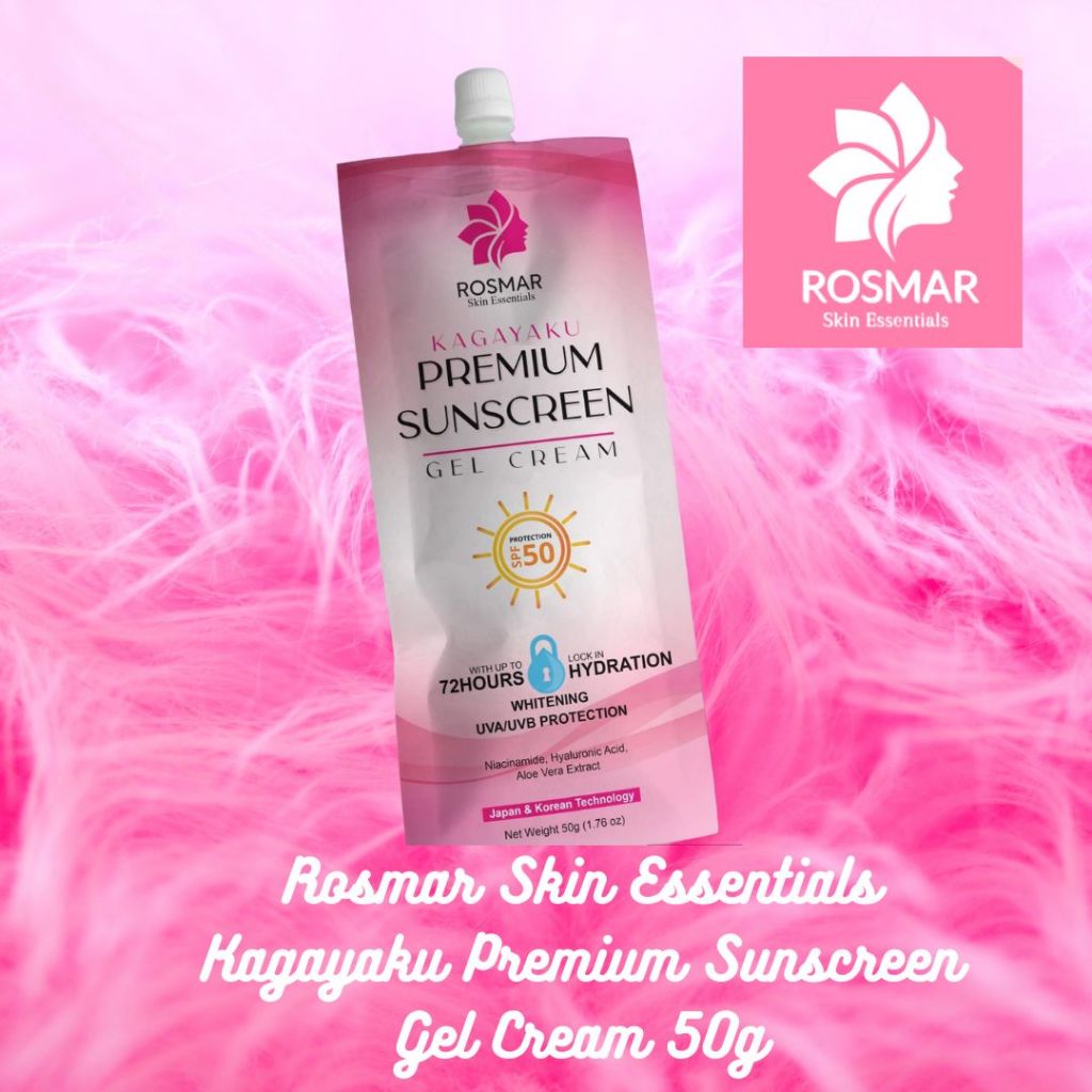 Rosmar Kagayaku Premium Sunscreen Gel Cream SPF 50 with Free Sunblock Spray | Shopee Philippines