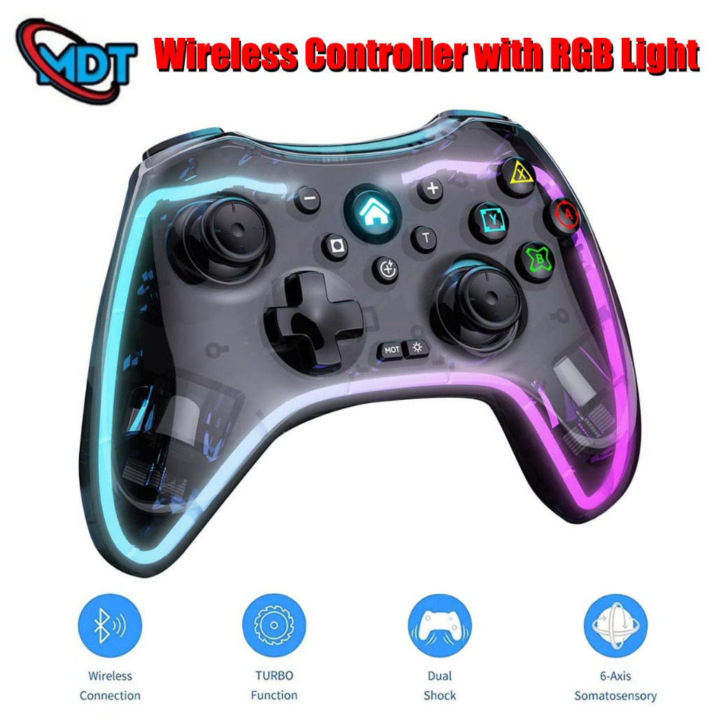 S03 Wireless Gaming Controller Trigger Joystick with RGB Cool Light ...