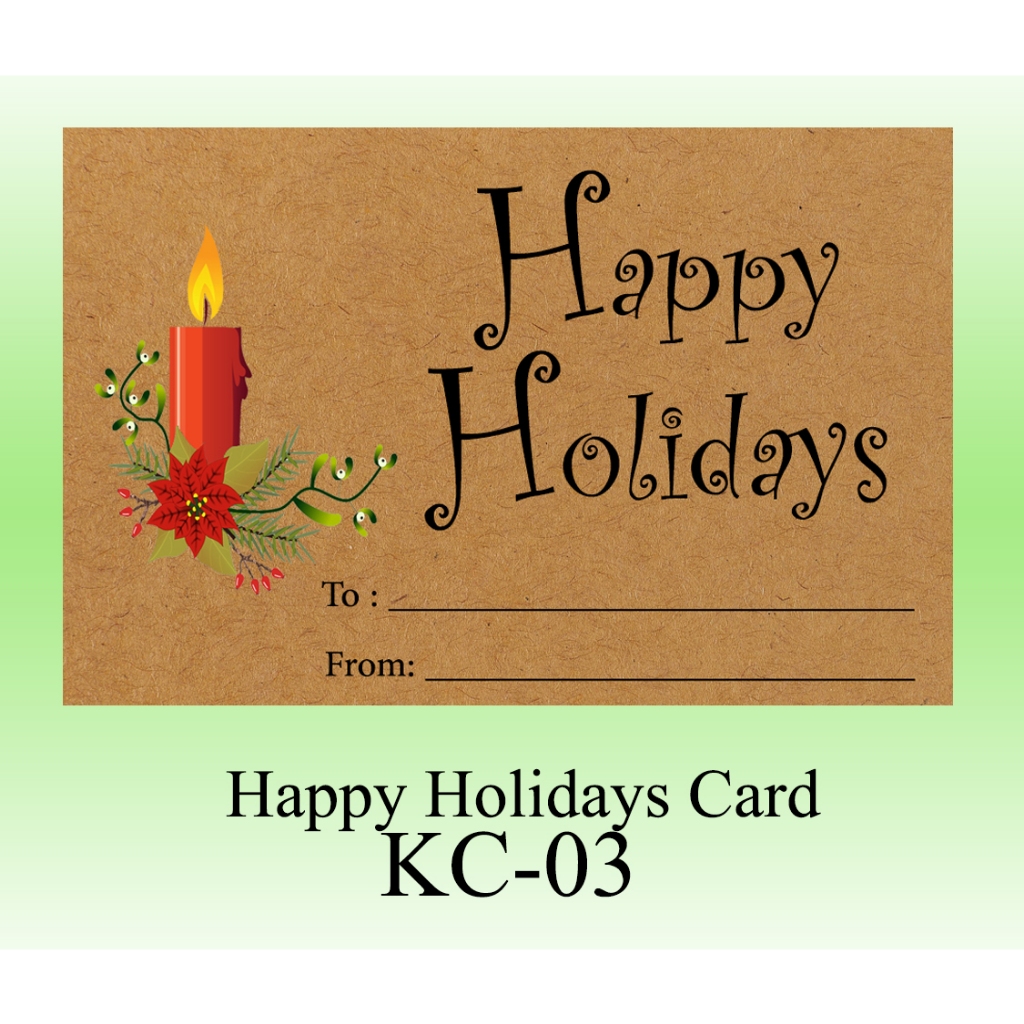 Kraft Paper Cards, Happy Holidays Cards, Gift Tags, Gift Cards, 25pcs ...