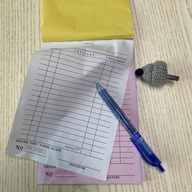 Receipt for business 2ply/3ply note books pads carbonized reciepts ...