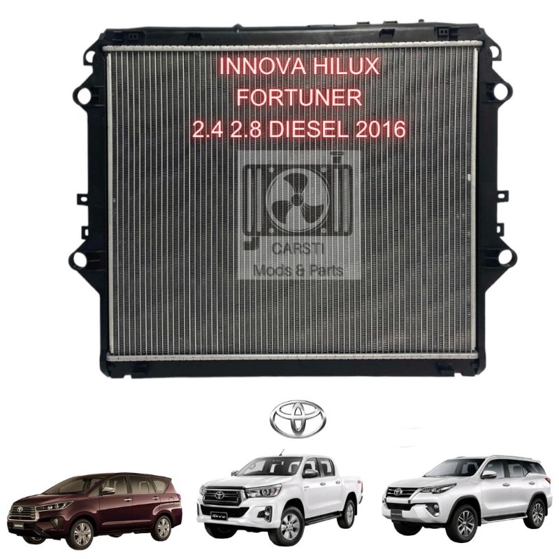 Toyota Innova Fortuner Hilux Radiator 2.4 2.8 D4d Diesel Manual ...