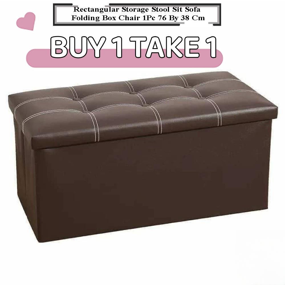 BUY 1 TAKE 1 Multfunctional Foldable Ottoman Storage Foot Stool ...