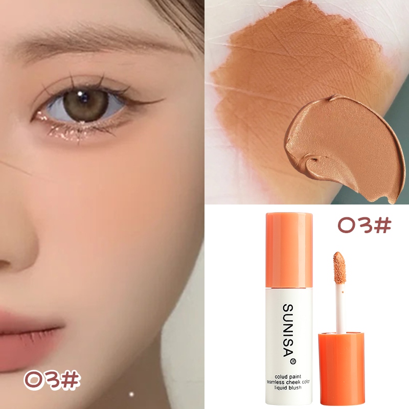 SUNISA 6 Colors Liquid Blush Natural Cheek Tint Blusher On Face MakeUp ...