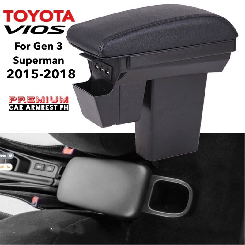 Toyota Vios 2015 - 2018 Armrest Console Box | Shopee Philippines