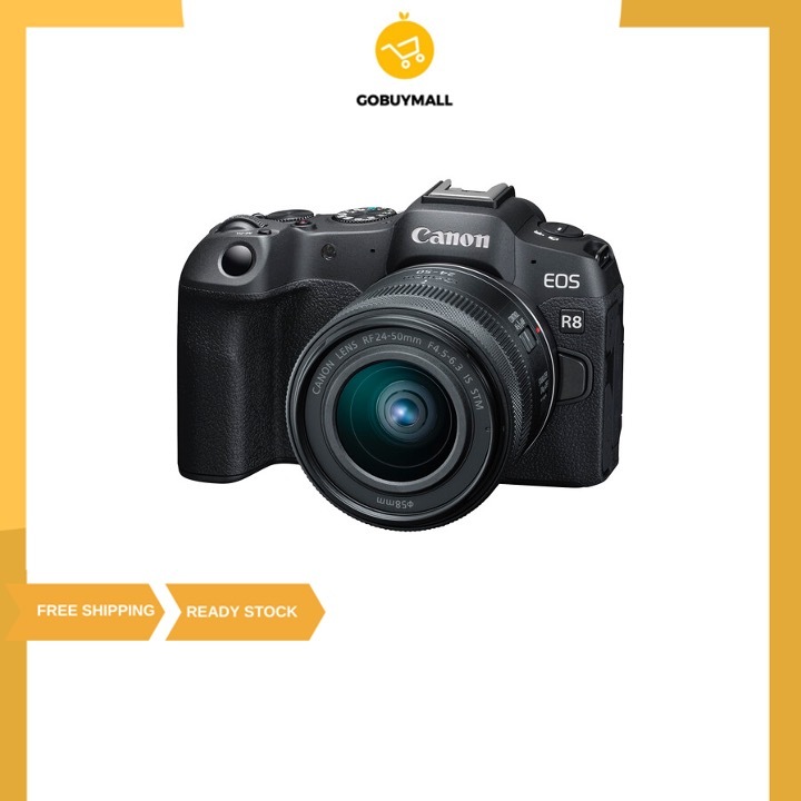 Canon EOS R8 Mirrorless Camera with RF 24-50mm f/4.5-6.3 IS STM Lens ...