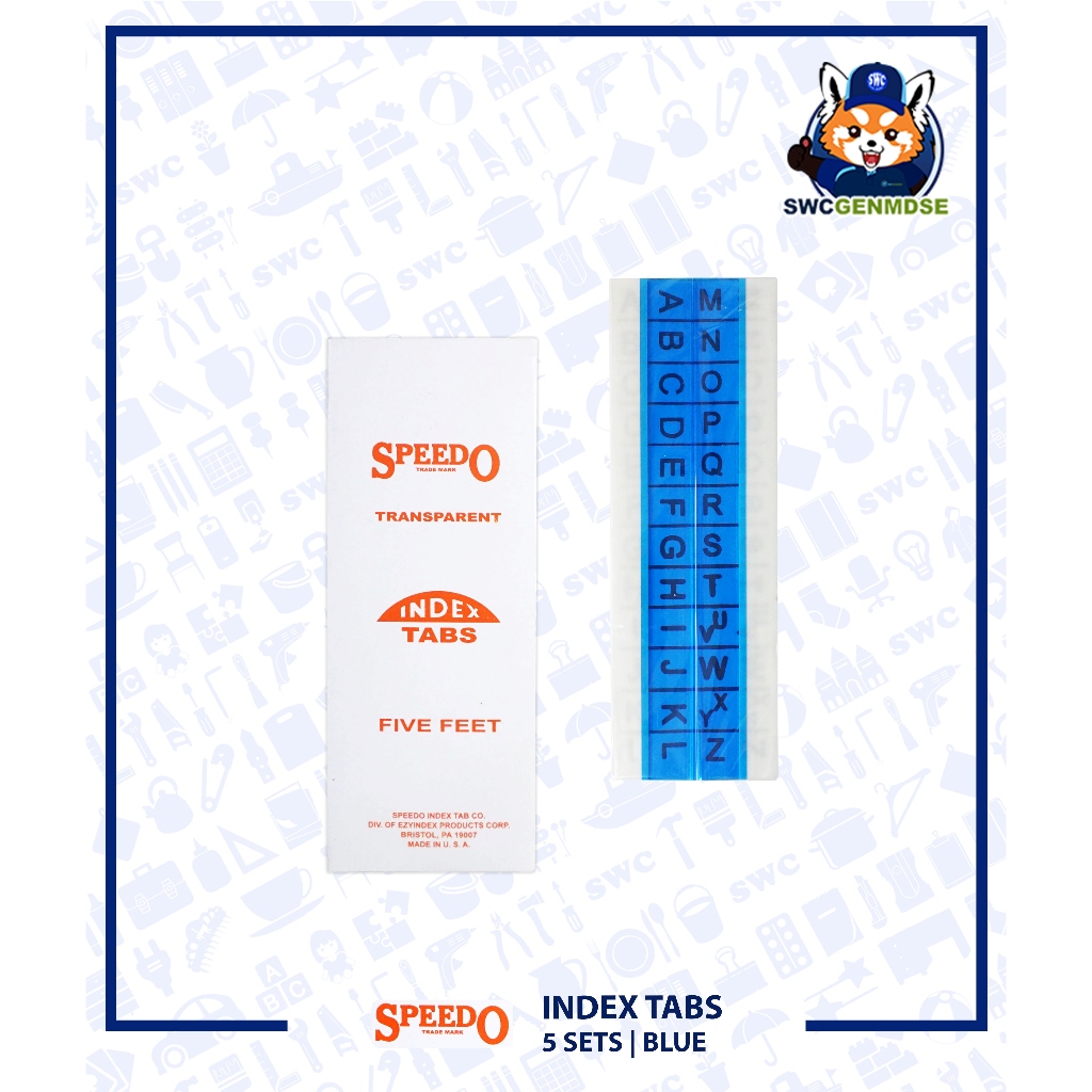SPEEDO Index Tabs | Folder Tabbings | Shopee Philippines