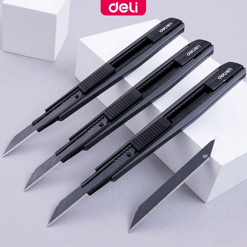 Deli Retractable Utility Knife High Quality Utility Sharp Cutter Blade ...