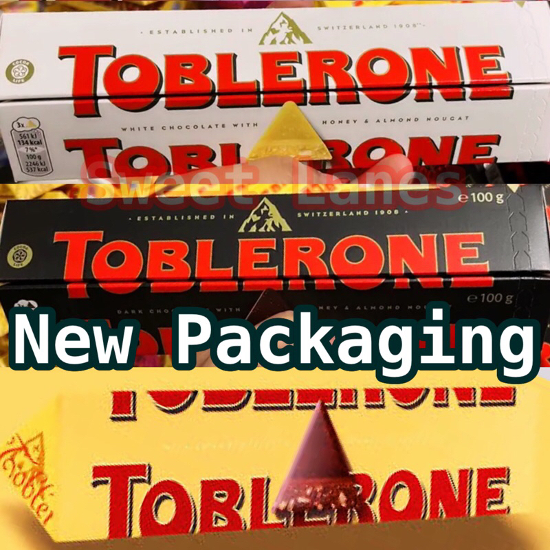 PER PIECE AUTHENTIC TOBLERONE 100Grams New Packaging (Mall Department ...
