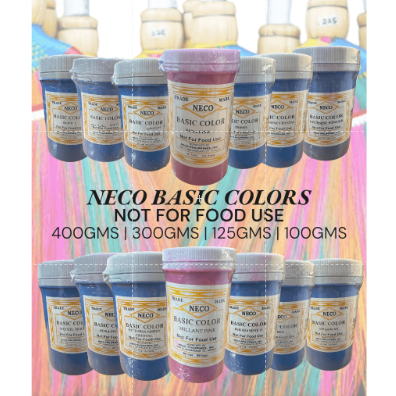 NECO BASIC COLORS 100gms | 300gms | 400gms | 125gms (Not for food used ...