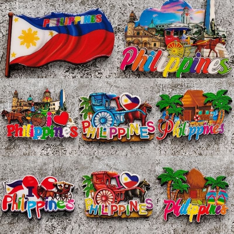 Phillipines Embossed Refrigerator Souvenir Summer destination Manila ...