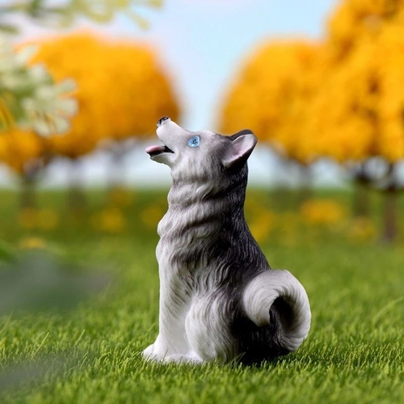 1pc Mini Winter Dog Sled Fairy Garden Dollhouse Diorama Landscape Model ...