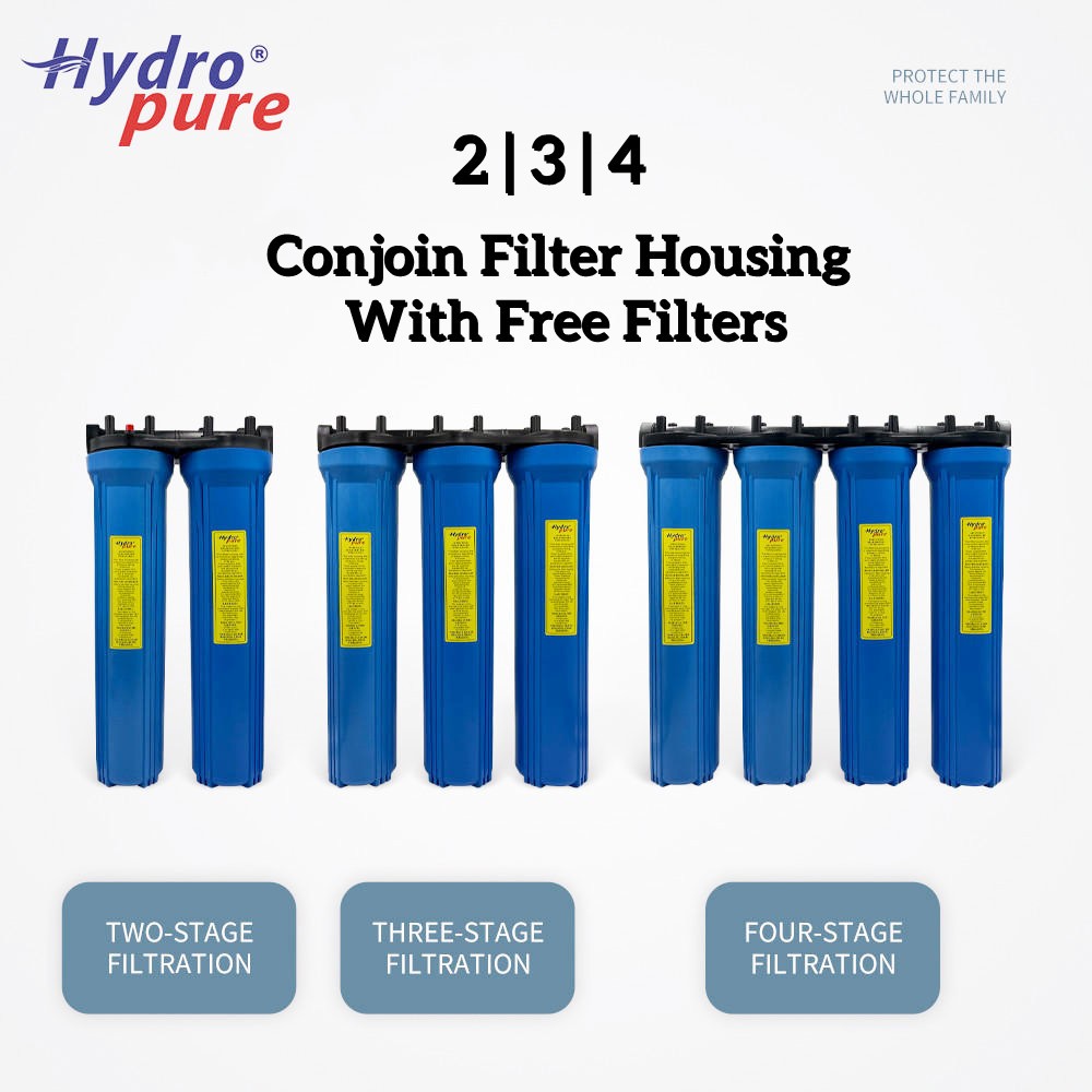 Hydropure Conjoin Filter Housing 20SL Water Filter With Free Filters ...
