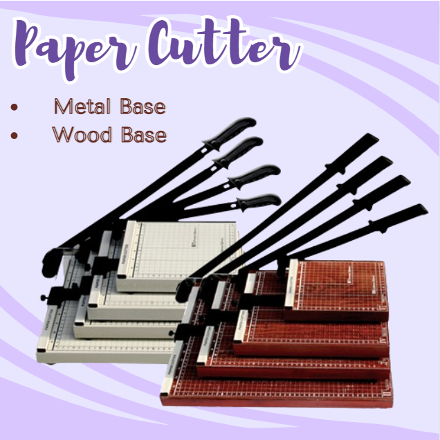 QUAFF Paper Cutter A4 / A3 / A5 / B4 || Metal Based & Wood Based ...