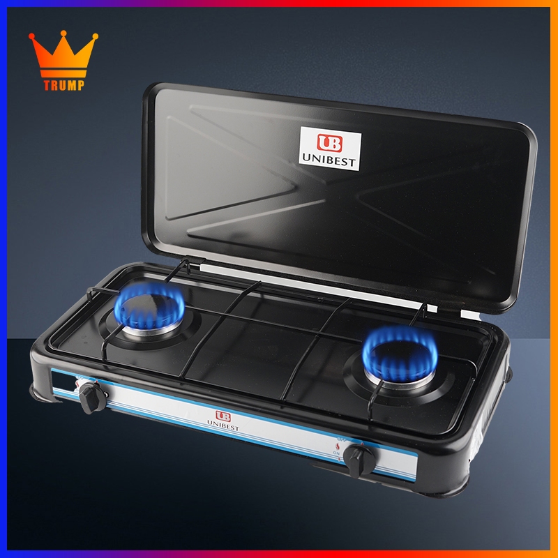 Double Burner Gas Stove Heavy Duty desktop Portable butane gas stove ...