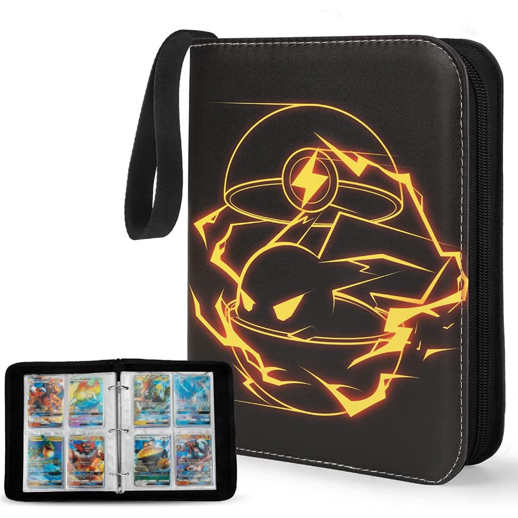 Pokémon Card Album Pokémon Game Card Book Pokémon 4 Grid loose-leaf ...