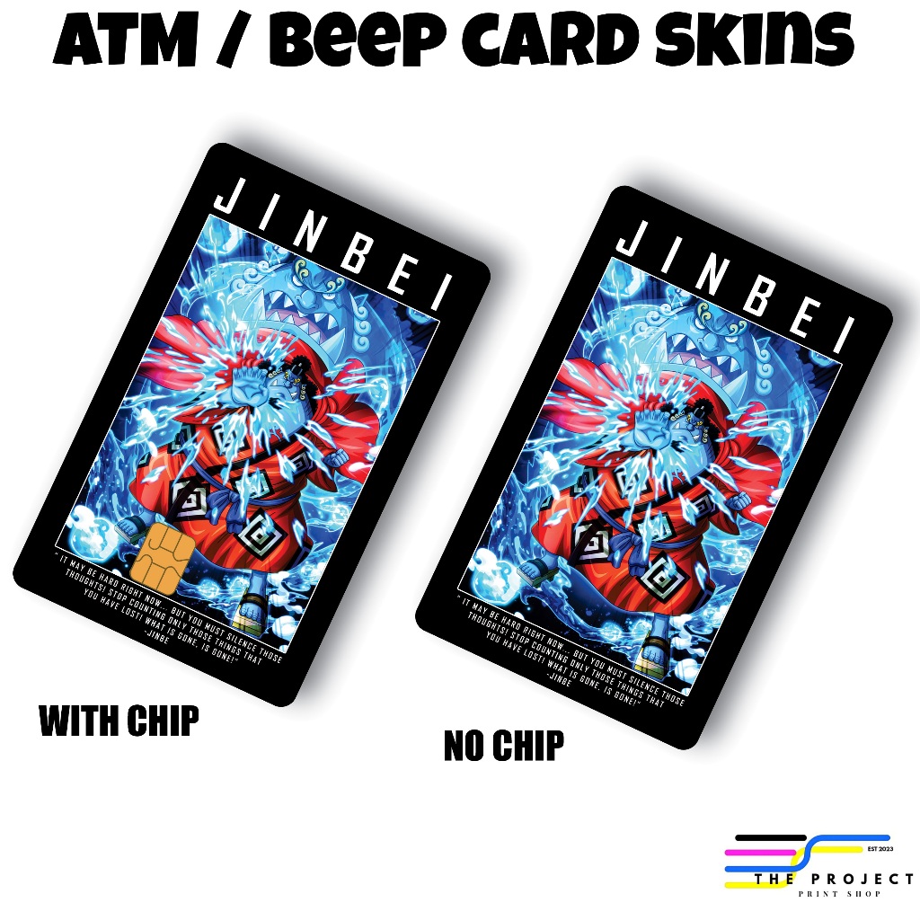 ATM/Beep Card Skin Stickers ONE PIECE. laminated high Quality Vinyl ...