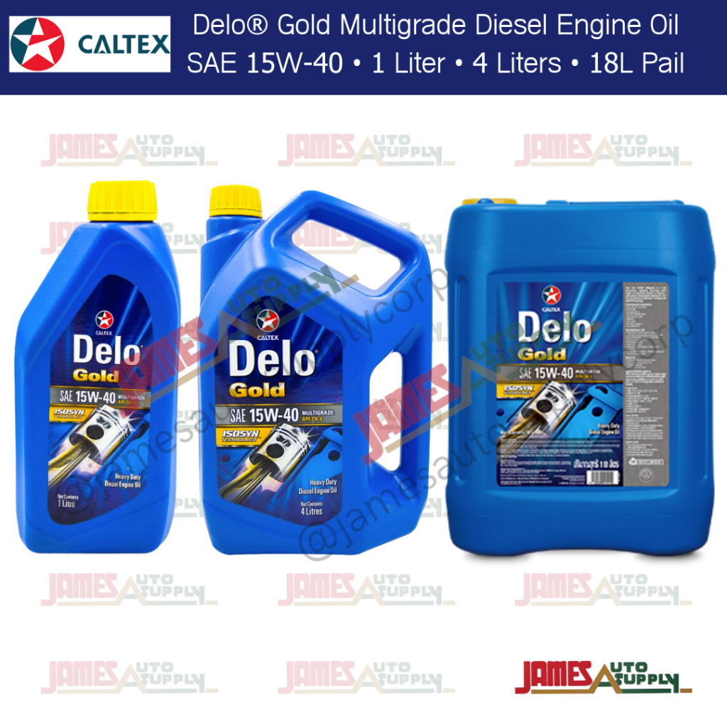 Caltex Delo Gold Multigrade Diesel Engine Oil SAE 15W-40 | Shopee Philippines