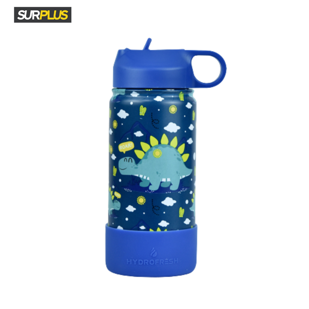 Surplus Hydrofresh Kids Printed Flask with Straw 430mL With Silicon ...