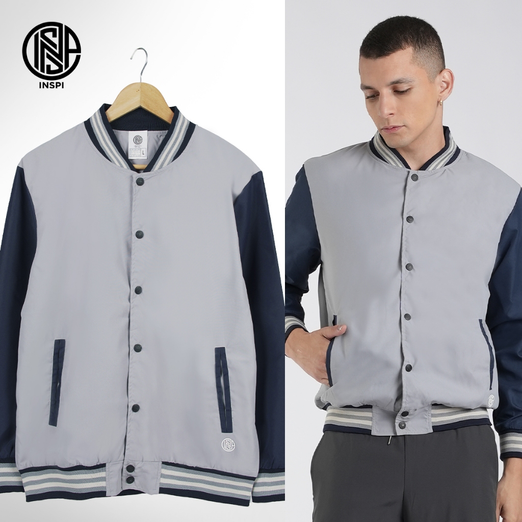 INSPI Varsity Jacket For Men and Women with Buttons and Pockets Korean ...