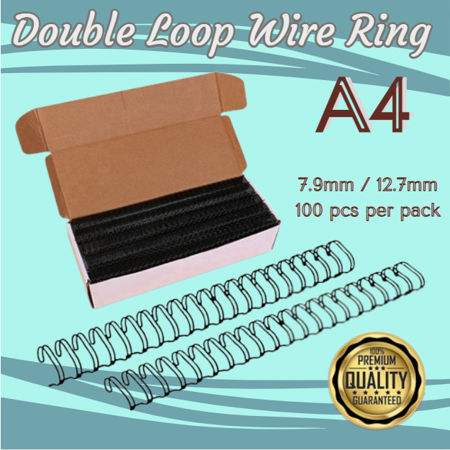Double Loop Wire Metal Ring Binder 3:1 Pitch A4 Size for Wire Binding ...