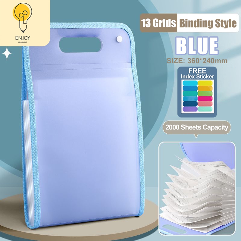 A4 13 Layer Folder File Organizer Expanding File Folder Clear Book test ...