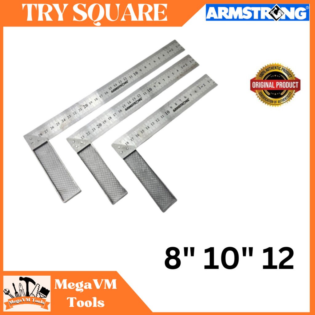 ARMSTRONG TRY SQUARE 8" , 10" , 12" | Shopee Philippines