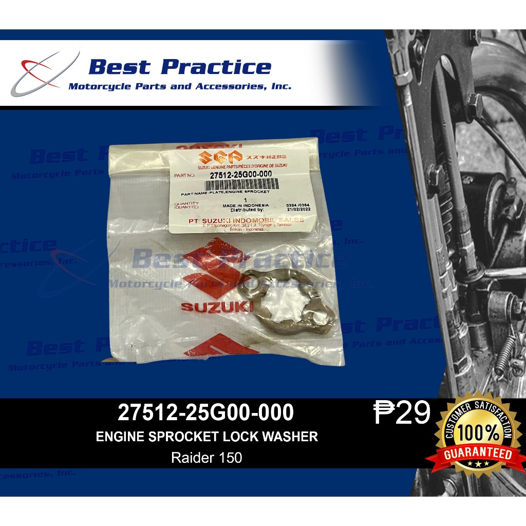 SGP Engine Sprocket Lock Suzuki Raider 150 Genuine 27512-25G00 | Shopee ...