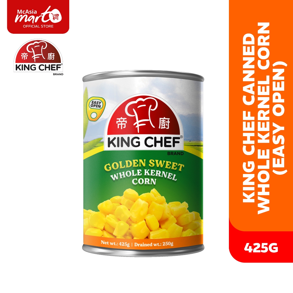 KING CHEF CANNED WHOLE KERNEL CORN IN BRINE (EO) 425G - MCASIA | Shopee Philippines