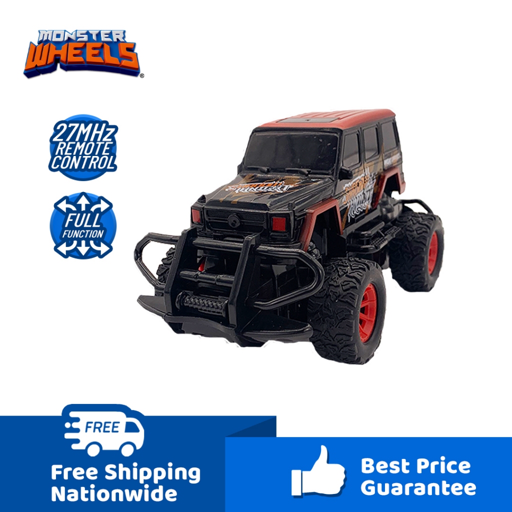 Monster Wheels 1:43 Full-Function 27Mhz Shadow Knights Radio Control ...