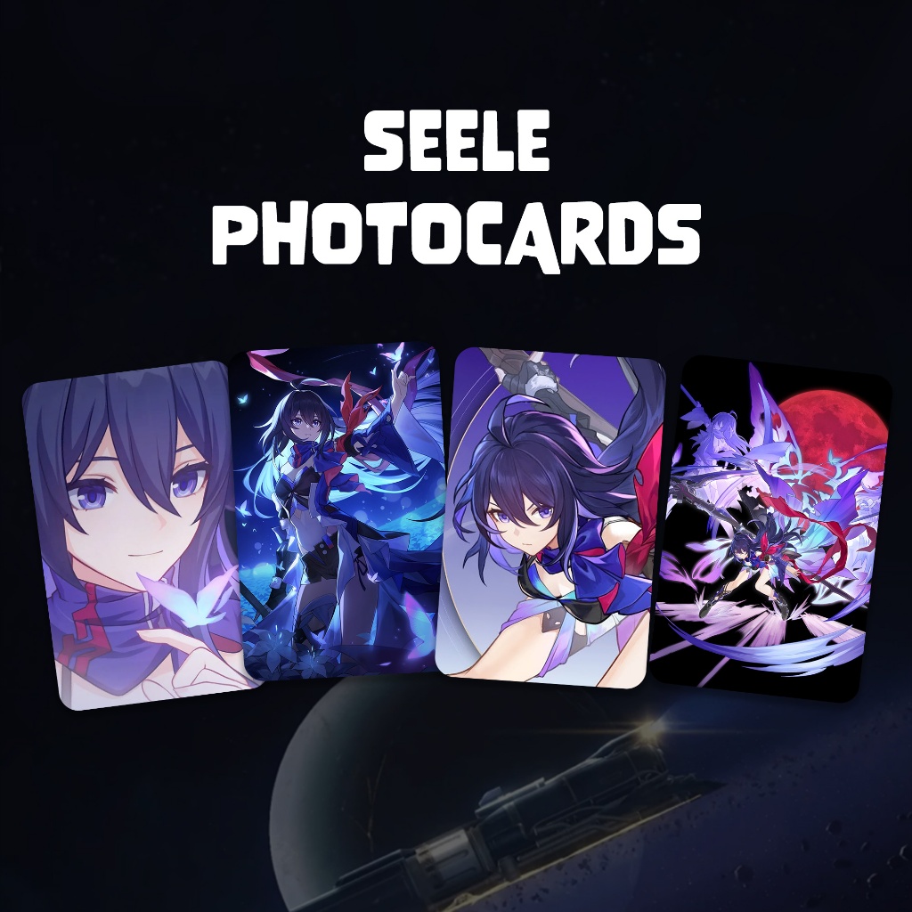 Honkai Star Rail Photocards - SEELE Textured Photocards Front and Back ...