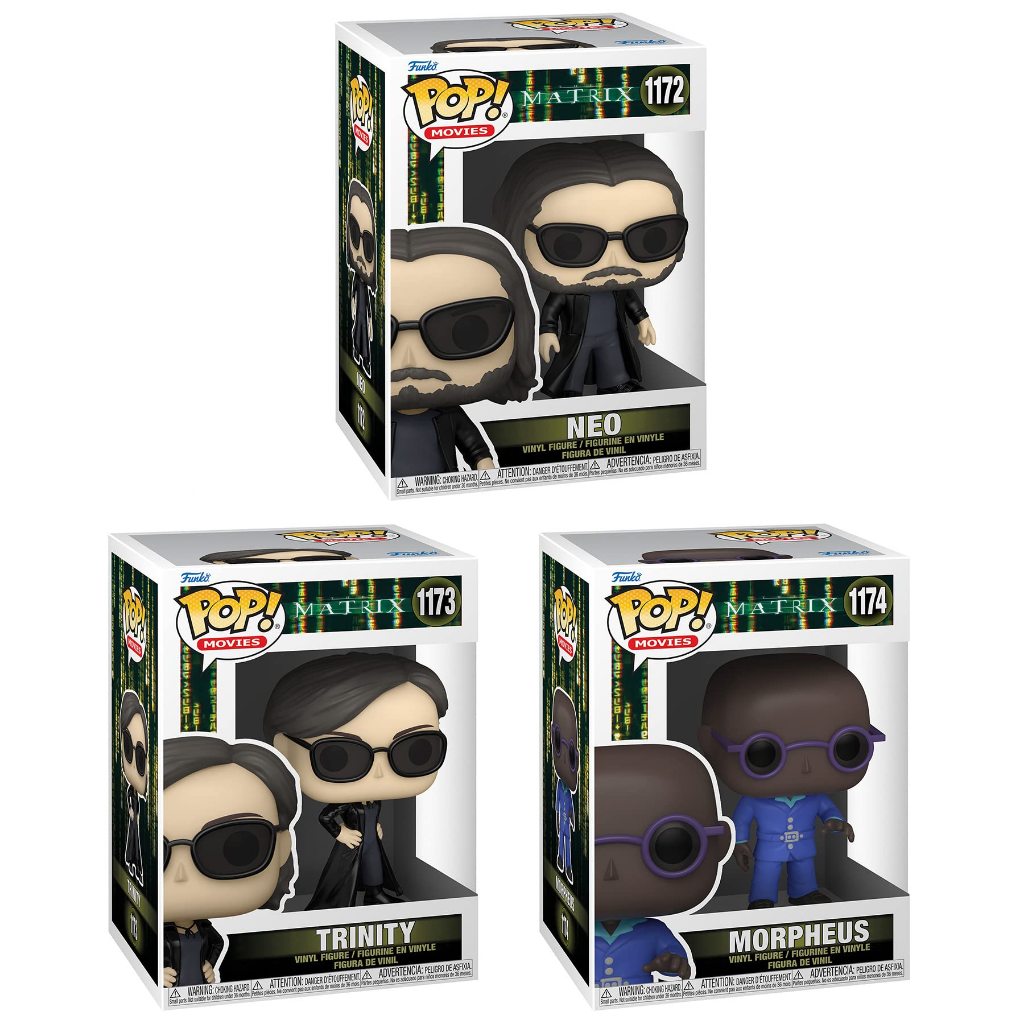 Funko POP! Movies: The Matrix Resurrections, Neo, Trinity, Morpheus ...