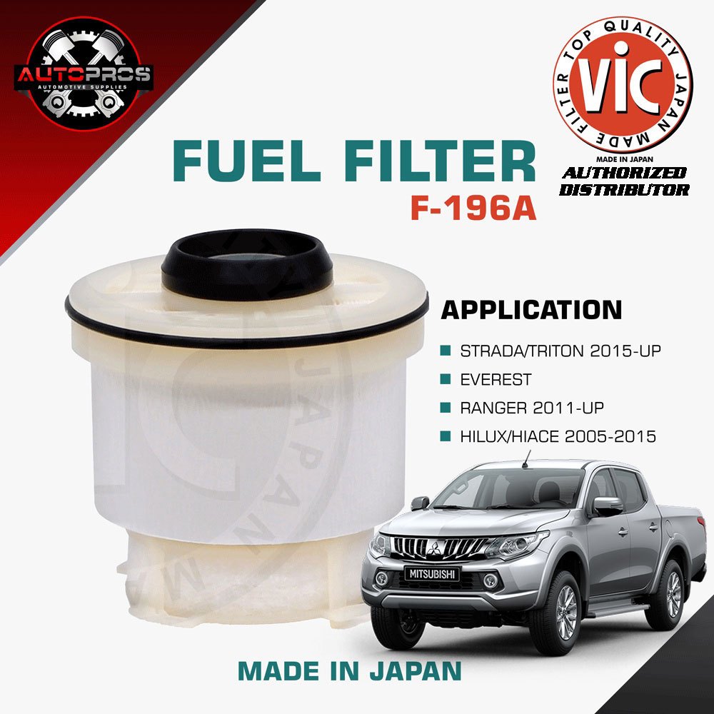 VIC F-196A Fuel Filter (Element) for Strada, BT-50, Everest, Ranger ...