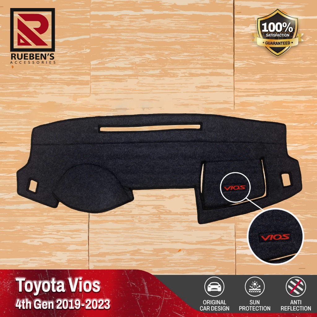Dashboard Cover for Toyota vios 3rd gen 2013 2014 2015 2016 2017 2018 ...