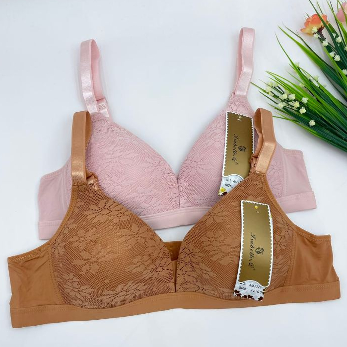 Isabelle Q NoWire Cup AB AMJ 328 Non-strapless Push-up Lady Bra Series ...