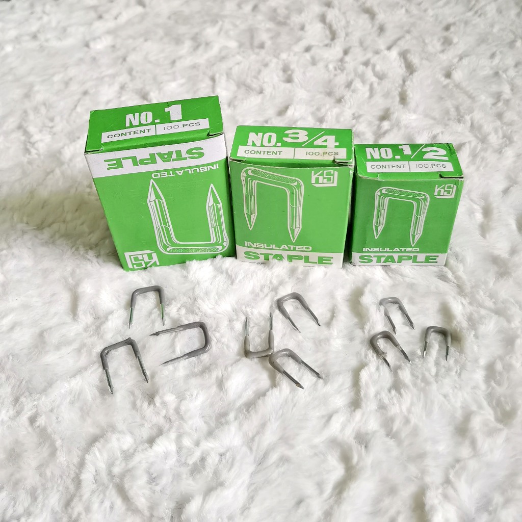 Insulated Staple Wire 1/2" 3/4" 1" or 1/2 3/4 1 " in U-Nail U Nail ...