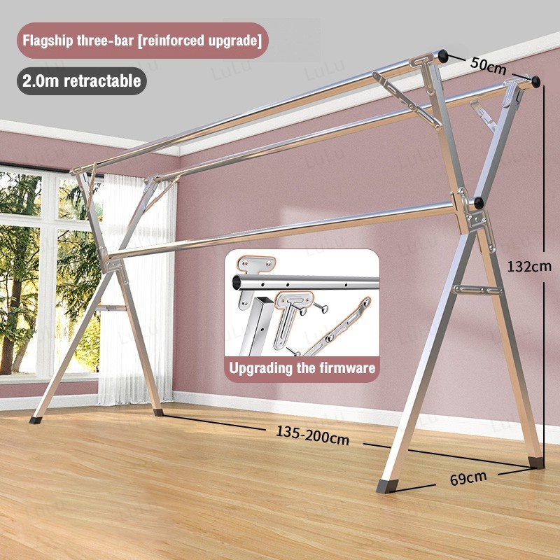 Foldable&Sampayan Clothes Rack Drying Rack Stainless Clothes Rack ...