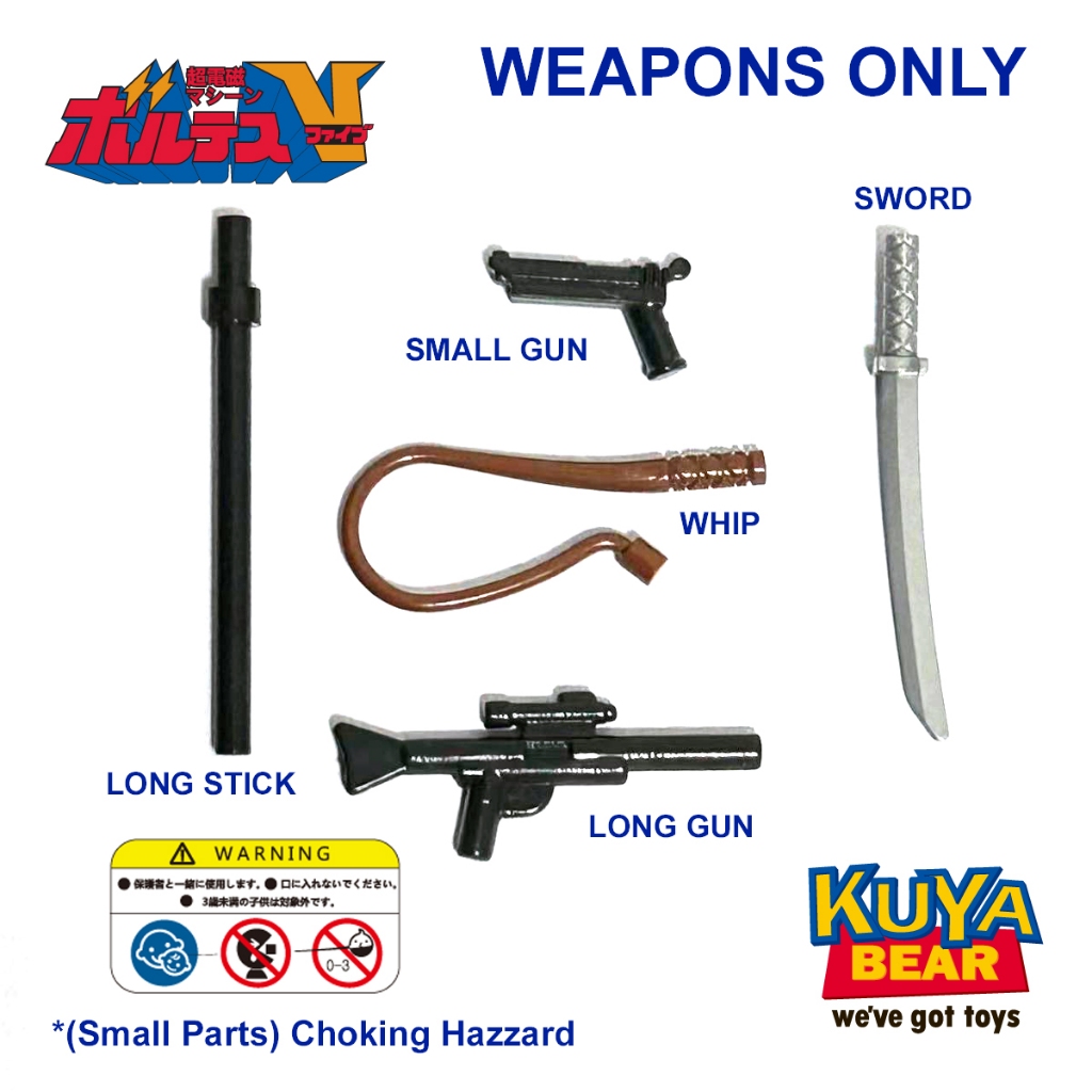 VOLTES V PILOTS WEAPONS AND HAIR （for each pilots) | Shopee Philippines