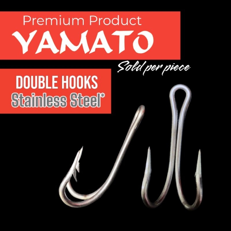 YAMATO BRAND DOUBLE HOOKS / STAINLESS STEEL HOOKS | Shopee Philippines