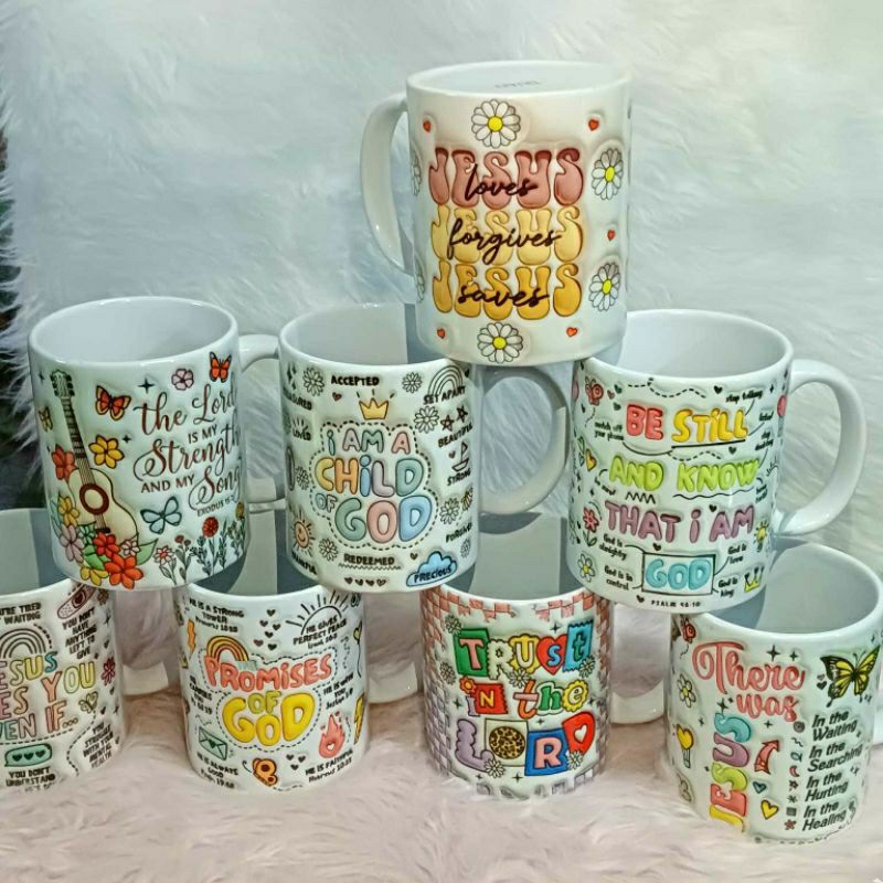 Bible Verse Mug (Emboss Effect Design) | Shopee Philippines