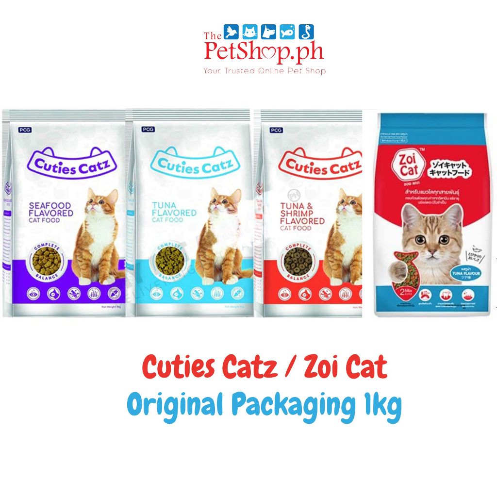 Cuties Catz (All Life Stages) / ZOI Cat (Adult) Dry Food Original ...