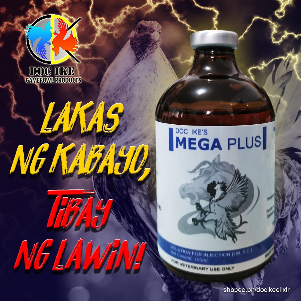 Mega Plus 100ml (B12, B1, B2 & B6 Vitamins) - Doc Ike Game Fowl Product | Shopee Philippines