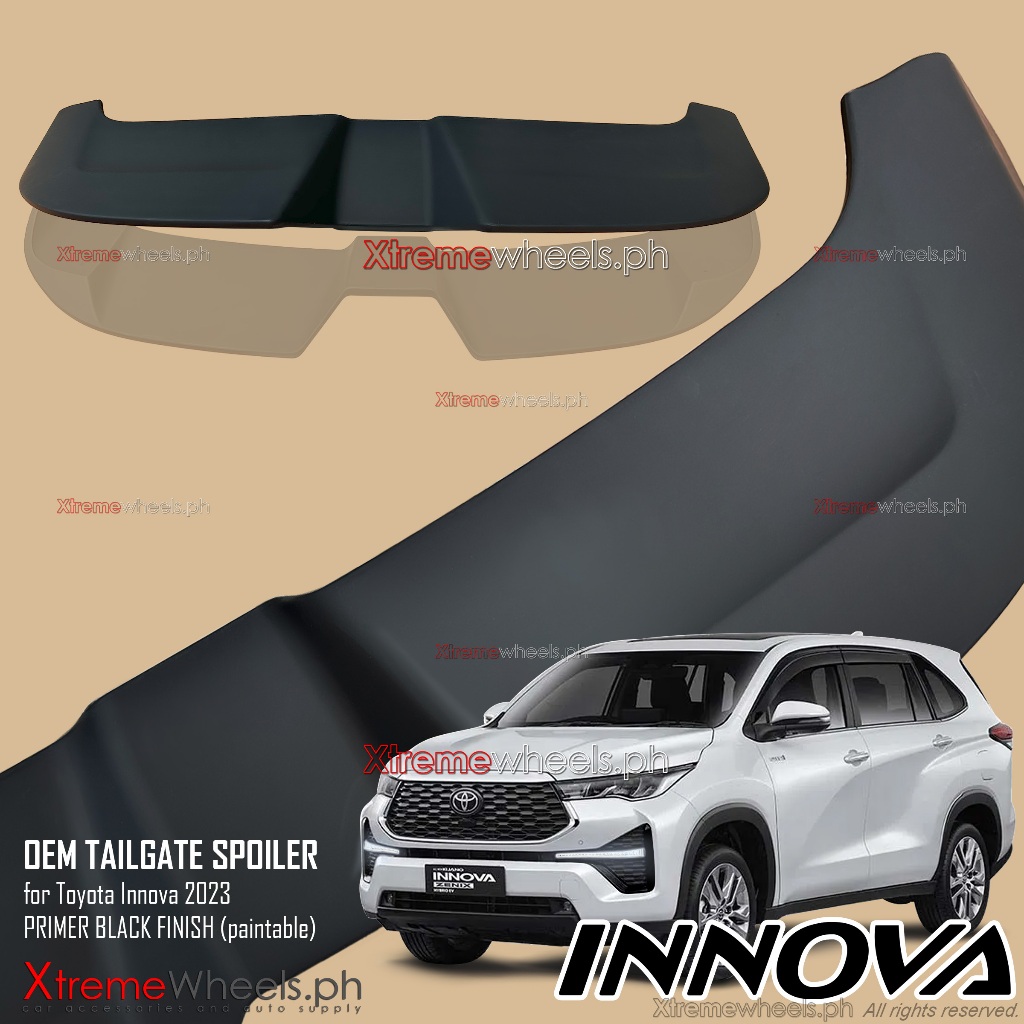 Toyota Innova 2023-2025 Rear Bumper Spoiler (WY064) Primer Black ...