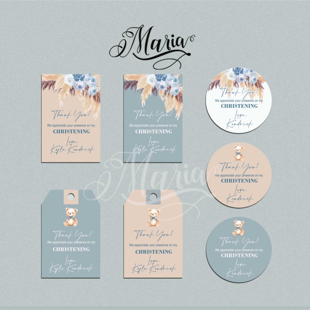 Personalized Souvenir Tags Boho Theme | Shopee Philippines