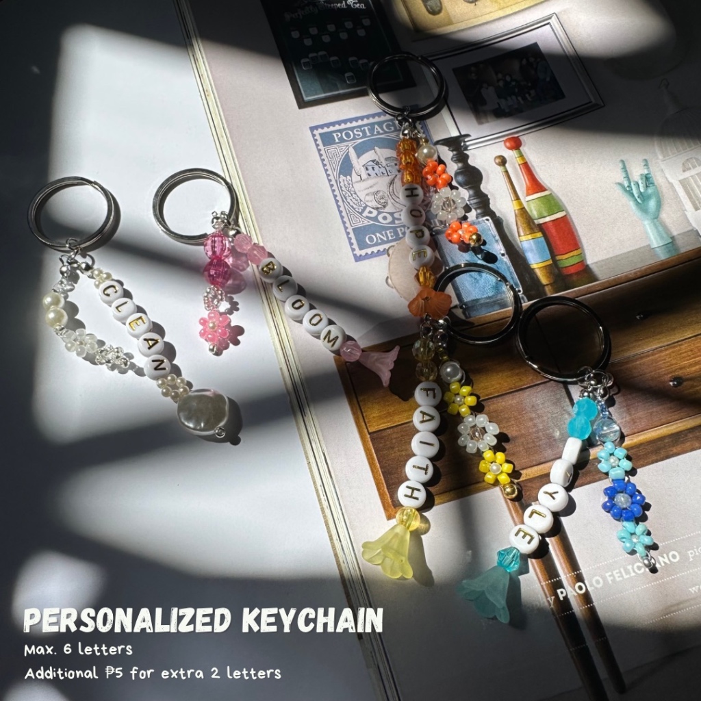 Pesonalized Cute Keychain with Name (Please read description) | Shopee ...