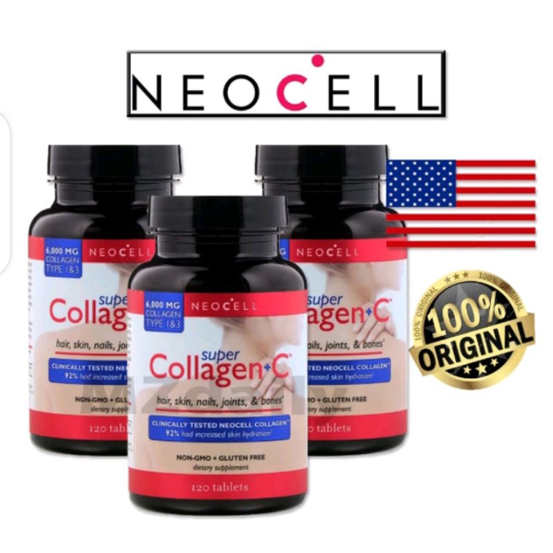 NEOCELL SUPER COLLAGEN +C (Skin, hair, nails, joints & BONES) | Shopee ...