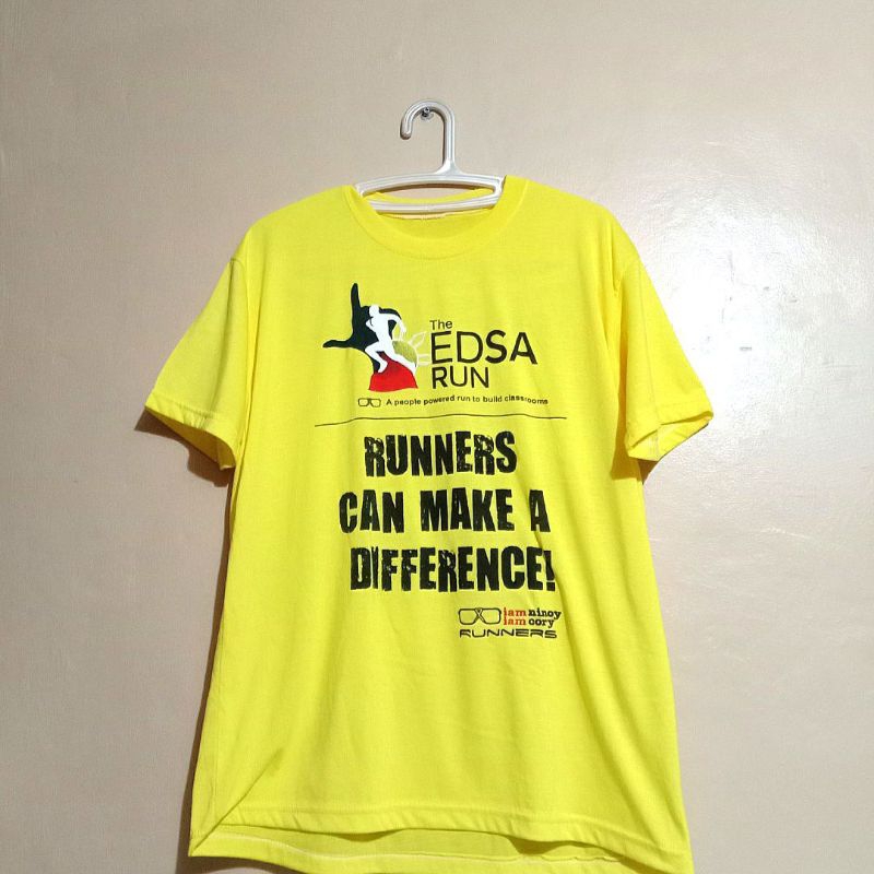 BRANDLESS (SIZE L) UNISEX THE EDSA RUN : RUNNERS CAN MAKE A DIFFERENCE ...