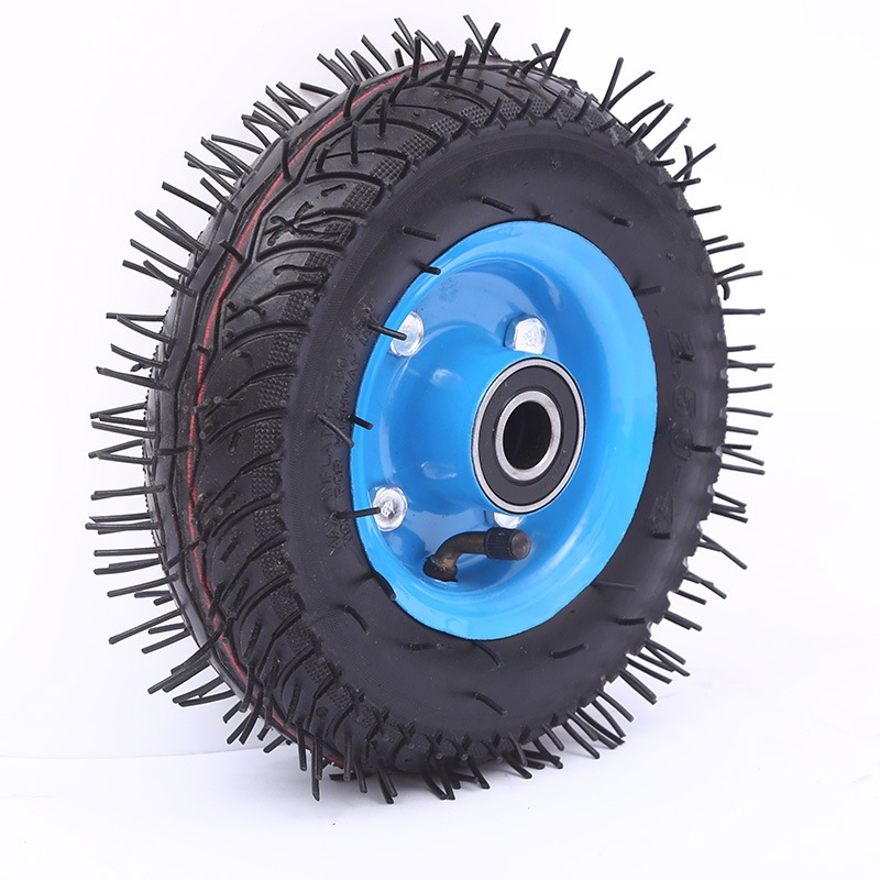 10Inch 350-4 Inflatable Wheel 25cm Rubber Inflatable Wheel Silent ...