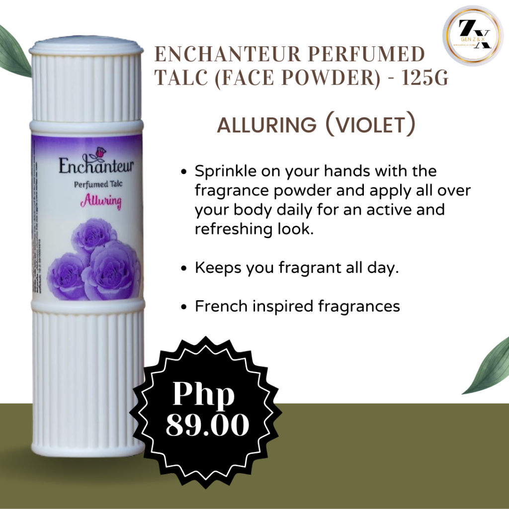 ENCHANTEUR TALC - FACE POWDER 125GM | Shopee Philippines